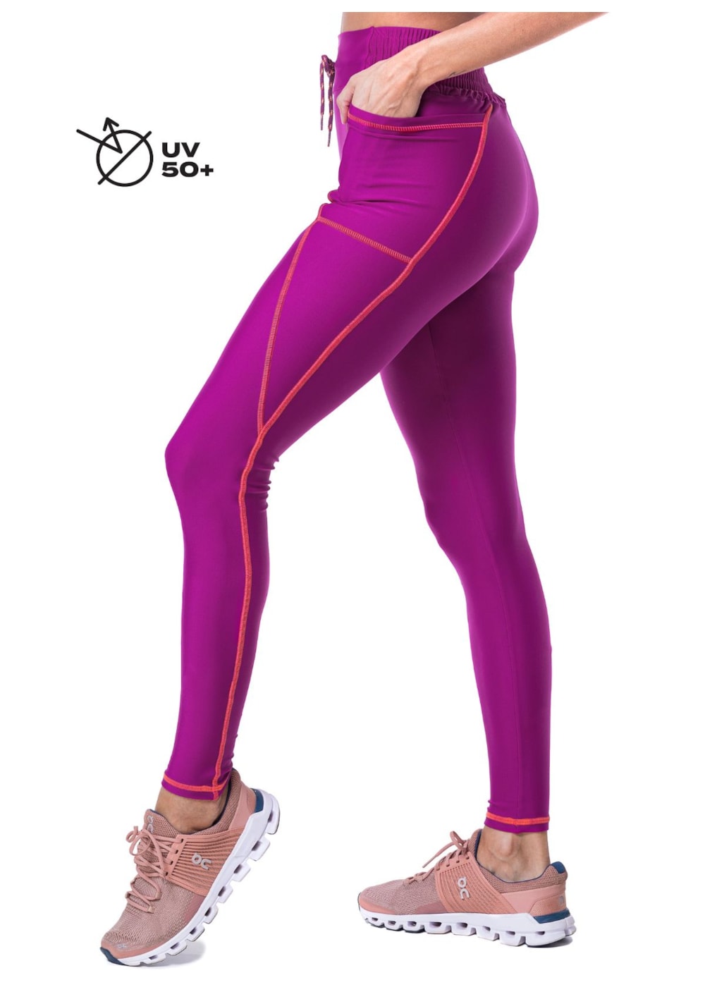 CALÇA LEGGING TOGETHER FUCHSIA - FITLI