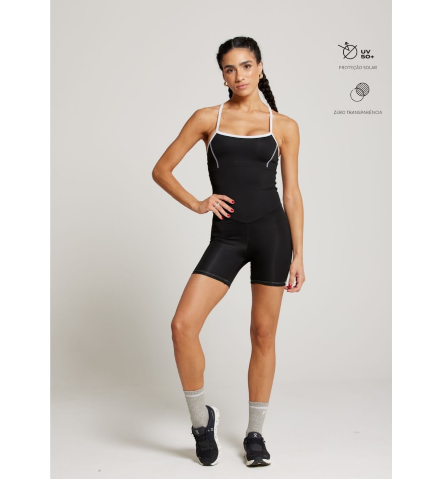 MACAQUINHO START BC PRETO/BRANCO - FITLI