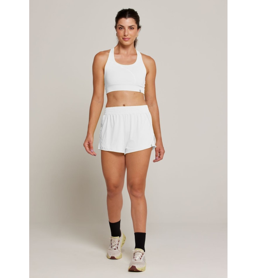 SHORT DE CORRIDA DYNAMIC BRANCO - FITLI